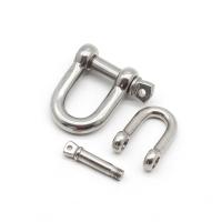 China Stainless Steel Dee Shackle 304 316 Heavy Duty Swivel US Type Screw Pin for sale
