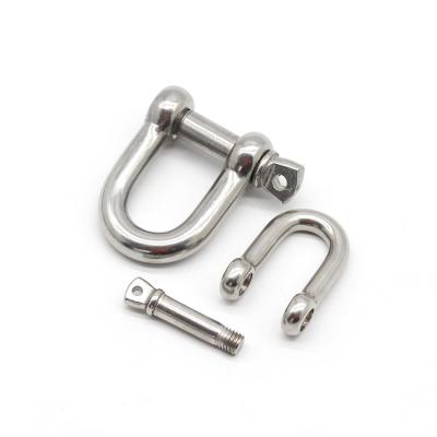 China Stainless Steel Dee Shackle 304 316 Heavy Duty Swivel US Type Screw Pin for sale