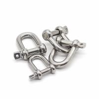 China Stainless Steel Dee Shackle 304 316 Heavy Duty Swivel US Type Screw Pin for sale