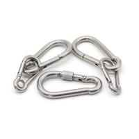 China Heavy Duty Stainless Steel Snap Hook with Screw Lock 316 Marine Grade 500kg Capacity for sale