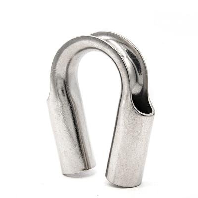 China Stainless Steel 304 316 Wire Rope Thimble for Crane Ship Lifting Applications for sale