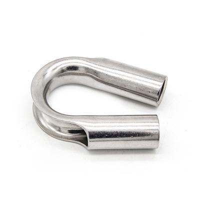 China 304 316 Stainless Steel Tube Thimble for Wire Rope Protection - Corrosion Resistant Industrial Fitting for sale