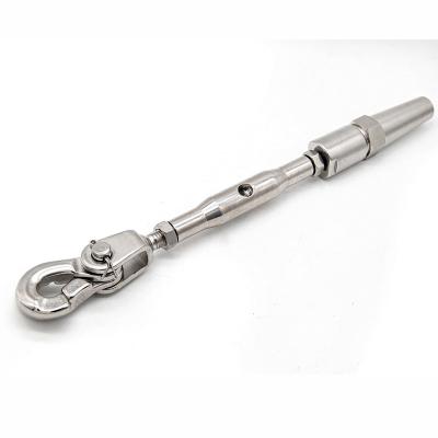 China Stainless Steel Life Line Turnbuckle 316/304 Marine Grade with Polished Finish for Boat Safety Systems for sale