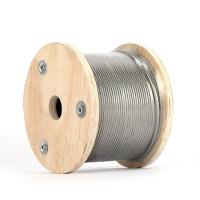 China 6mm 304 & 316 Stainless Steel Single Strand Wire Rope for Industrial Rigging and Marine Applications for sale