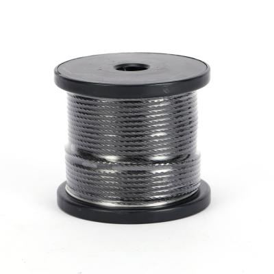 China PA Plastic PVC Coated Stainless Steel Wire Rope for Construction Lifting 5-20mm Diameter for sale
