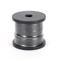 China Stage Hanging Black Steel Wire Rope 304 316 Plastic Coated Cable for Rigging and Reinforcement for sale