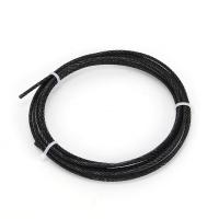 China Flexible 316 304 Stainless Steel Wire Rope Black Coated for Humid Acid Alkali Environments 1.5mm for sale