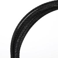 China Marine Grade Black Vinyl Coated 304 Stainless Steel Cable Wire Rope -40°C to 80°C Temperature Range for sale