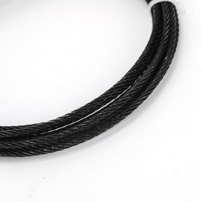 China Black Stainless Steel Wire Rope for Stage Performances - High Strength Load Capacity & Corrosion Resistant for sale