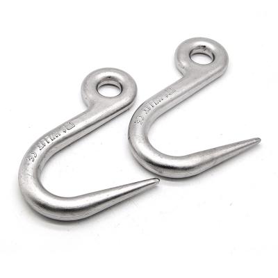 China JRSGS Forged Eye Grab Hook for Lifting Operations - 95% Wear Limit, 15% Opening Deformation Safety Standard for sale