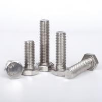 China High Strength Stainless Steel 201 Hexagonal Screws - Polished Plain Finish for Industrial Applications for sale