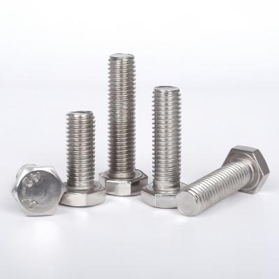 China High Strength Stainless Steel 201 Hexagonal Screws - Polished Plain Finish for Industrial Applications for sale