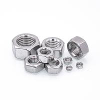 China 304 Stainless Steel Hex Nuts M3-M16 Cold Forged Corrosion Resistant Industrial Fasteners for sale