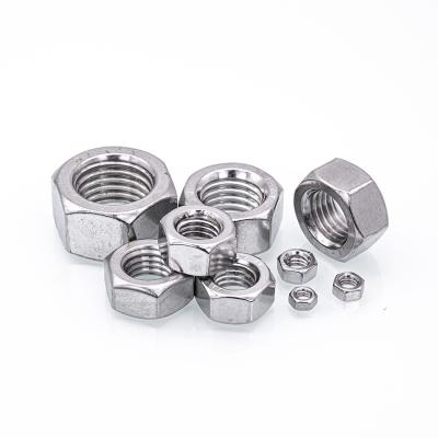 China 304 Stainless Steel Hex Nuts M3-M16 Cold Forged Corrosion Resistant Industrial Fasteners for sale