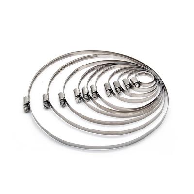 China 1/2 Inch Stainless Steel Throat Clamp with Polished Finish - High Temperature & Corrosion Resistant for sale