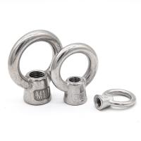 China 304 Stainless Steel Eye Nuts & Eye Screws - Heavy Duty Lifting Fasteners for Industrial Equipment for sale