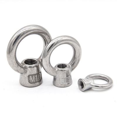 China 304 Stainless Steel Eye Nuts & Eye Screws - Heavy Duty Lifting Fasteners for Industrial Equipment for sale