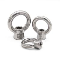 China 304 316 Stainless Steel Lifting Ring Nut - M8 to M64 Thread Sizes, 20 Ton Load Capacity for sale