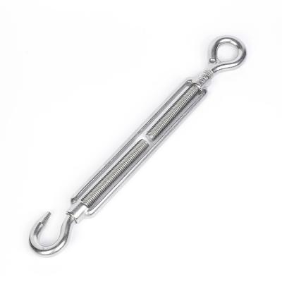 China Stainless Steel Open Body Turnbuckle with Galvanized Finish for Adjustable Rigging and Wire Rope Applications for sale