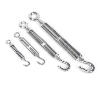 China 316 Stainless Steel Heavy Duty Turnbuckle - Eye Hook Frame Type for Wire Rope Tensioning and Structural Support for sale