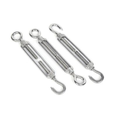 China High Strength Stainless Steel Turnbuckle 316/304 Open Type with 4:1 Safety Factor for Industrial Rigging for sale