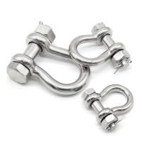 China 304 316 Stainless Steel Bow Shackle Anchor Connector 1/2