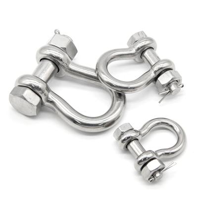 China 304 316 Stainless Steel Bow Shackle Anchor Connector 1/2