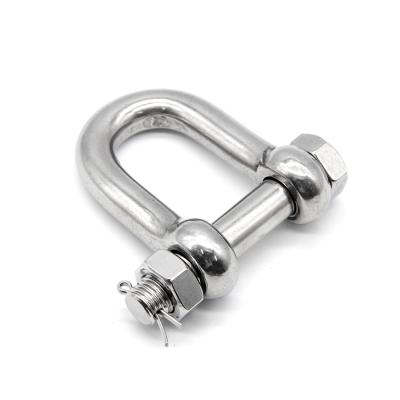 China Forged Marine Rigging Chain Zinc D Type Anchor Shackle for sale
