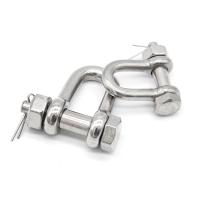 China D Type Shackle with Safety Bolt and Nut Pin - Industrial Grade Bow Anchor for Lifting Equipment for sale