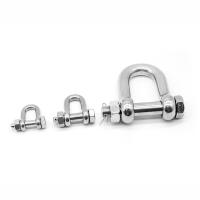 China Bolt Type Lifting Anchor Shackles 304 316 Stainless Steel with Multi-Angle Deflection and Expanded Inner Diameter for sale