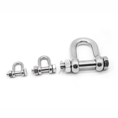 China Bolt Type Lifting Anchor Shackles 304 316 Stainless Steel with Multi-Angle Deflection and Expanded Inner Diameter for sale
