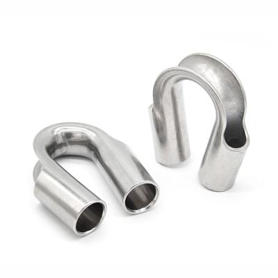 China Stainless Steel 316 304 Wire Rope Thimbles - Industrial Grade Corrosion Resistant Tube Thimbles for Rigging Systems for sale