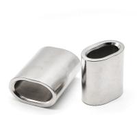 China Flat Single Aluminum Sleeve Wire Rope Flat Hole Sleeve for sale