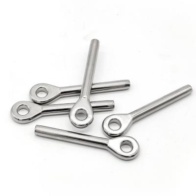 China High Polished SUS304 316 Stainless Steel Wire Rope Eye Terminal 6mm 8mm for sale