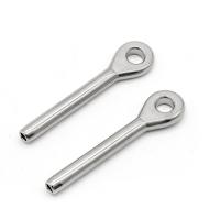China Stainless Steel Eye Terminal Hardware 8mm Ring Connector for Electrical Cable for sale