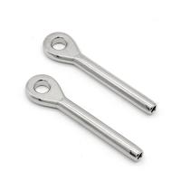 China AISI 316 Stainless Steel Wire Rope Eye Type Terminal Fittings 6mm 8mm for sale