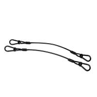 China Black Color Pu Lasso Wire Rope With High Strength for sale