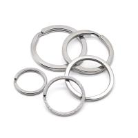 China Flat Round 304 316 Grade Stainless Steel Key Ring for sale