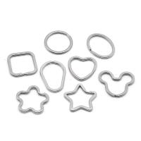China SS304 Open Ring Keychain Flat Key Ring Durable Metal Key Holder for Daily Use for sale