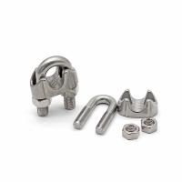 China 304 Stainless Steel Wire Rope Clamp American Forged with 1-3mm Clearance and 500mm Safety Distance for sale