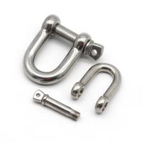 China Heavy Duty Stainless Steel D Shackle European Style with Screw Pin Closure for Rigging and Lifting Applications for sale