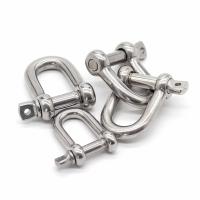 China Heavy Duty Stainless Steel D Shackle European Style with Screw Pin Closure for Rigging and Lifting Applications for sale