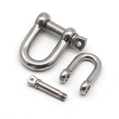 China Japanese Style Stainless Steel D Shackle - Marine Grade Corrosion Resistant Industrial Rigging Hardware in Multiple Sizes for sale