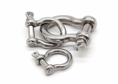 China 316 Stainless Steel Bow Shackle Marine Grade M6 to Heavy Duty for Yacht Aquaculture for sale