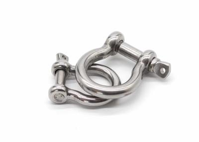 China Marine Safety Shackle Stainless Steel D Shackle 316L High Corrosion Resistance 10mm Heavy Load for sale