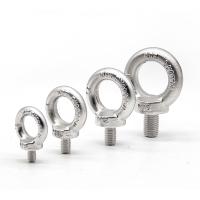 China 500 Kg Load Capacity Stainless Steel Lifting Ring with High Corrosion Resistance and Threaded Installation for sale