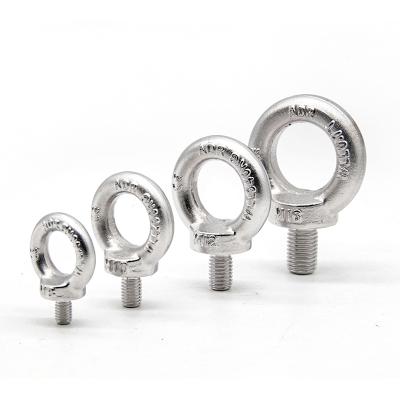 China 500 Kg Load Capacity Stainless Steel Lifting Ring with High Corrosion Resistance and Threaded Installation for sale