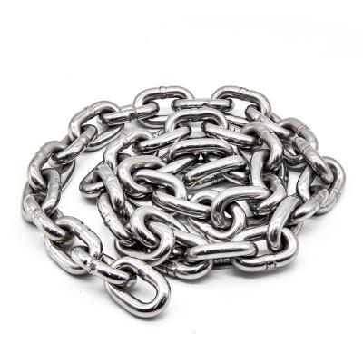 China Polished Stainless Steel Roller Chain 36 mm Inside Length 316L Marine Grade for sale