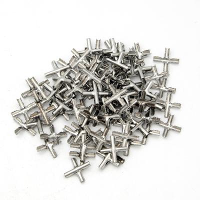 China Customizable Length High Load Capacity Corrosion Resistant Stainless Steel Wire Rope Cross Clips for sale