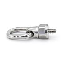 China 150 Grams Stainless Steel Lifting Ring with 60 Mm Base Diameter and 360-degree Rotation for Lifting and Rigging for sale